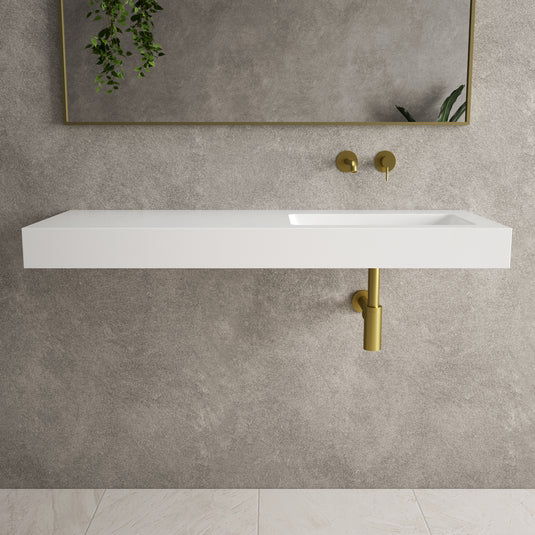 Bloc Wall Hung Right Handed Basin - 1200mm | 34 St John