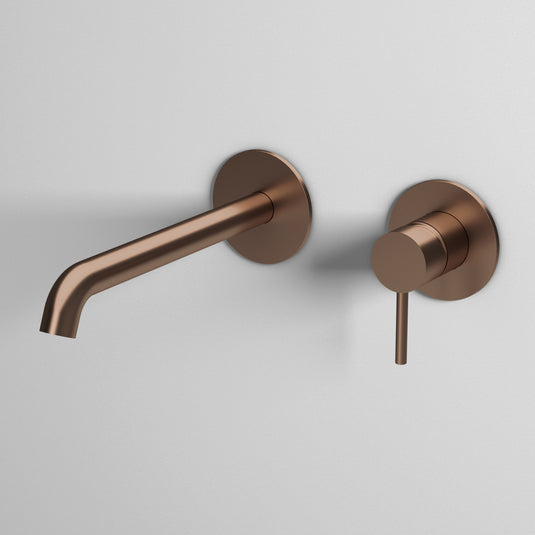 Brushed Brass Basin Wall Mounted Mixer Tap | 34 St John