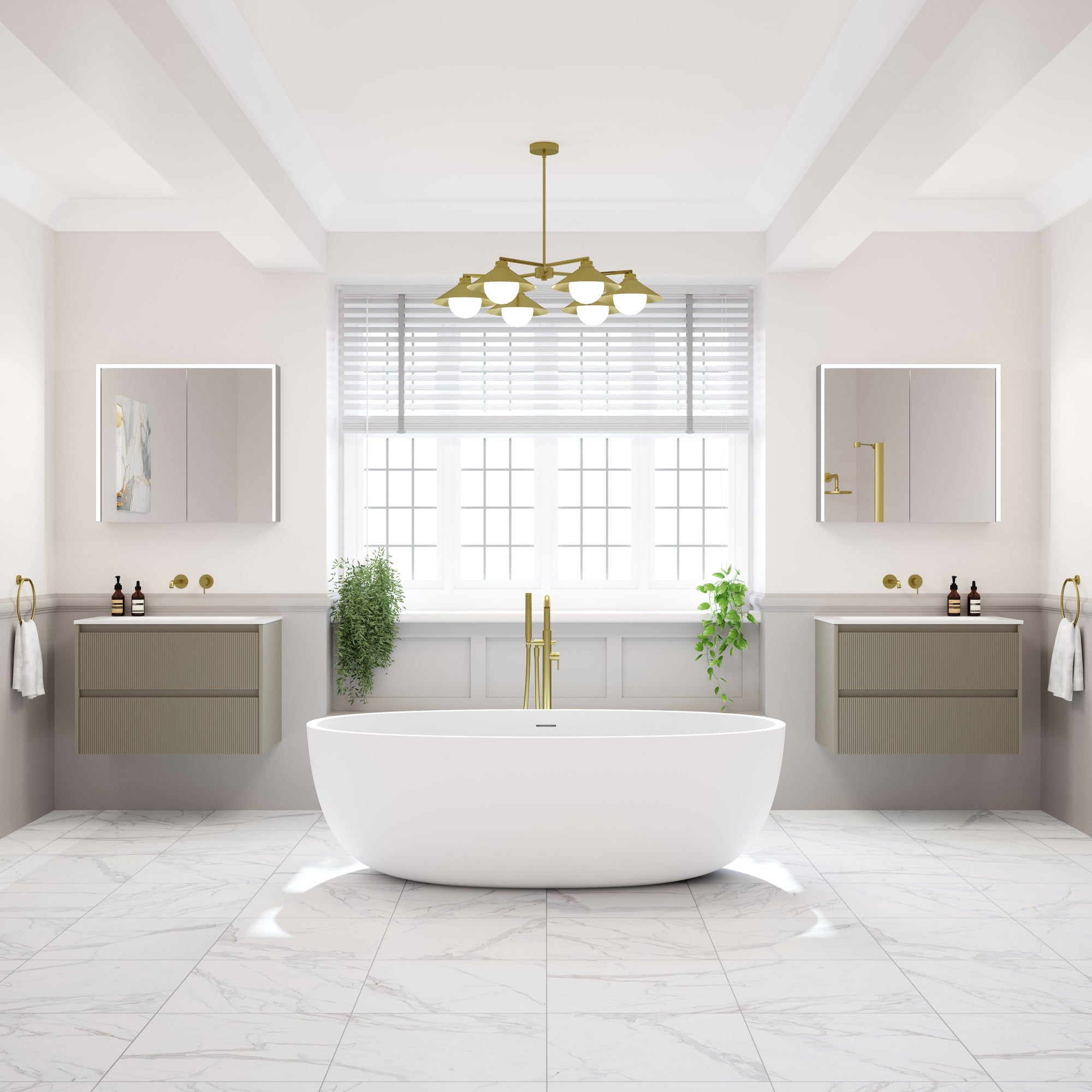 Soft Taupe Vanity Unit Basin 800mm Scanalato | 34 St John – 34 St John Ltd