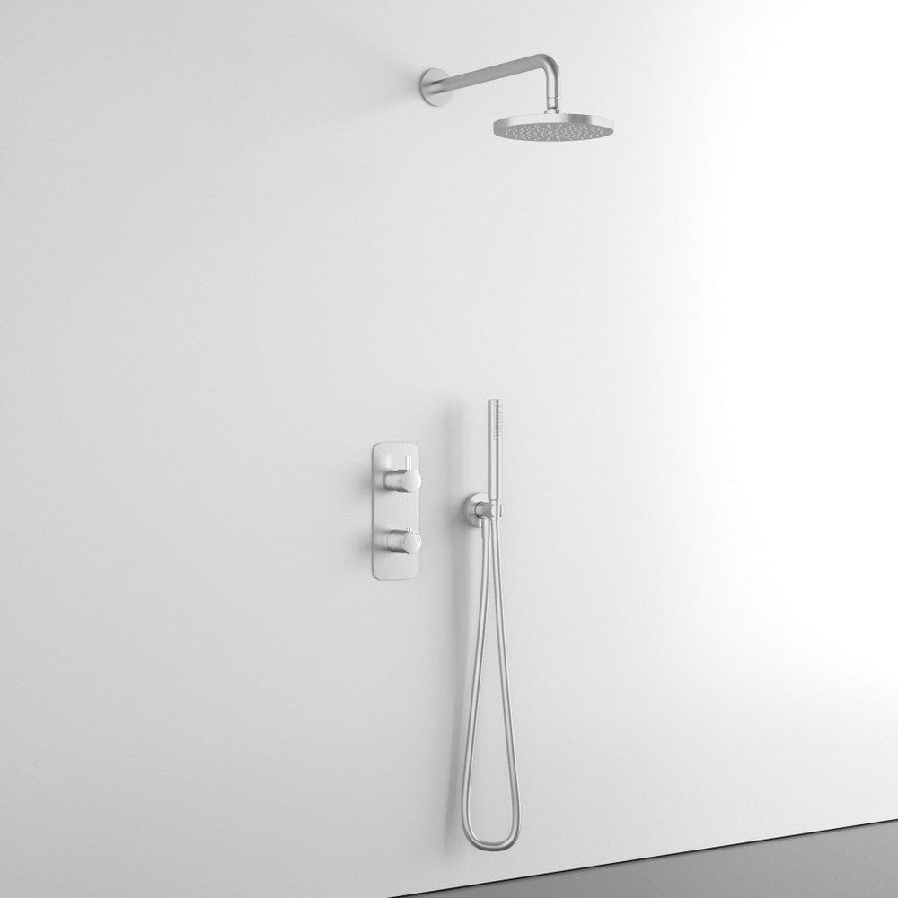 Two Way Thermostatic Shower Set With Handheld Shower And Wall Mounted ...