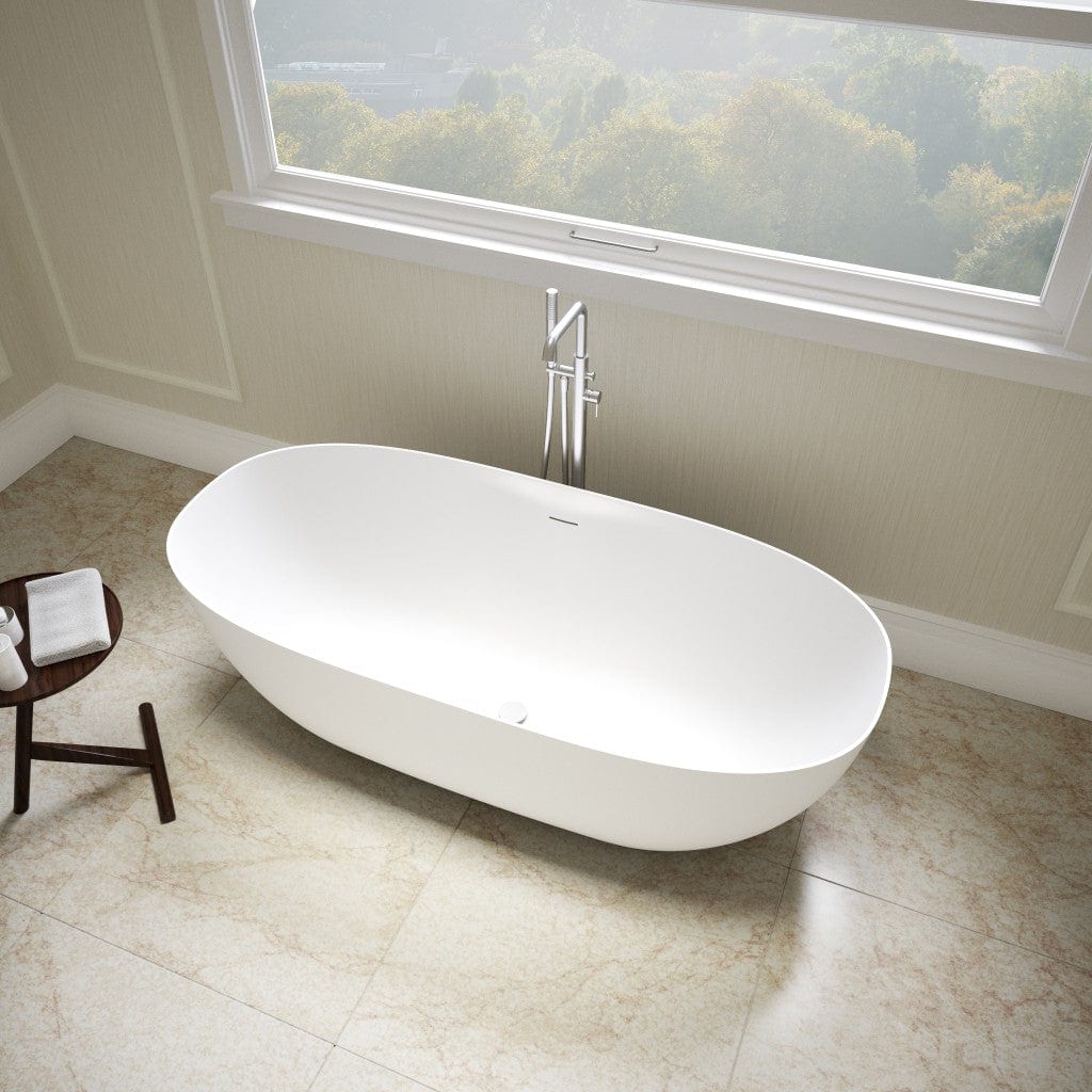 Como Solid Surface 1700mm Freestanding Stone Bath with Beyondstone ...