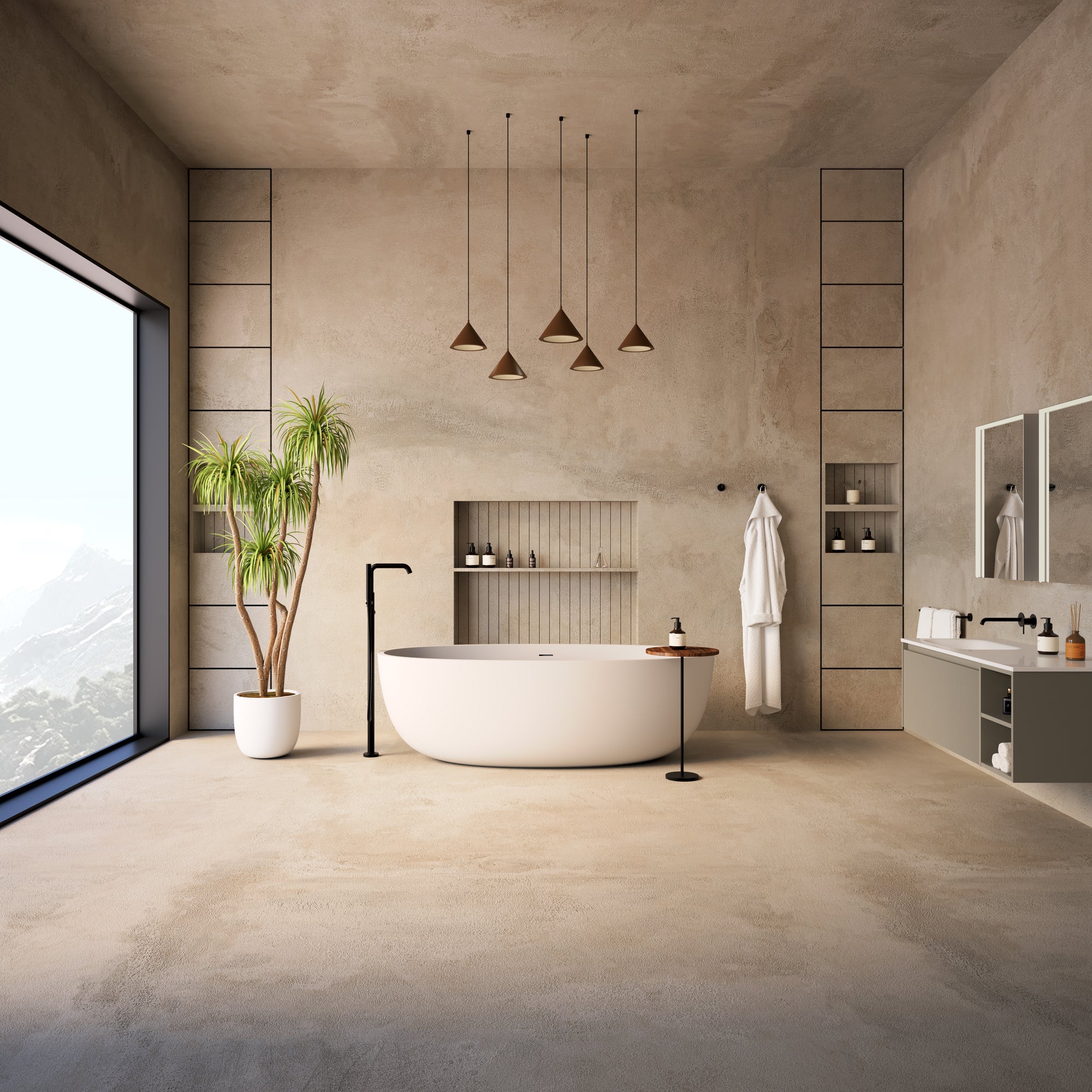 Lugano Freestanding Modern Bath 1600mm | 34 St John – 34 St John Ltd