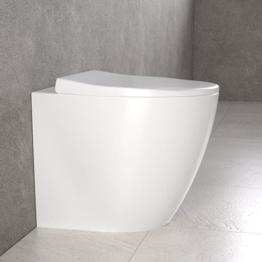 Primo Dolce Back To Wall Spiralflush Toilet & Chrome Flush Plate | 34 ...