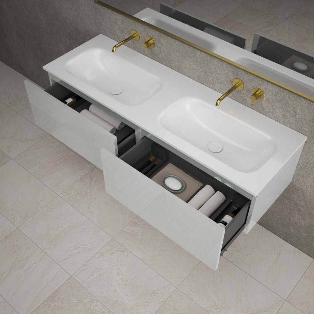 Raffinata 140cm Two Drawer Double Basin Vanity Unit | 34 St John – 34 ...