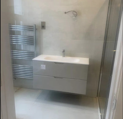 Tasca Two Drawer Vanity Unit Basin Gloss Cashmere 1000mm | 34 St John