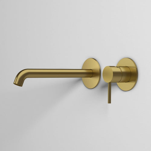 Brushed Brass Basin Wall Mounted Mixer Tap | 34 St John – 34 St John Ltd