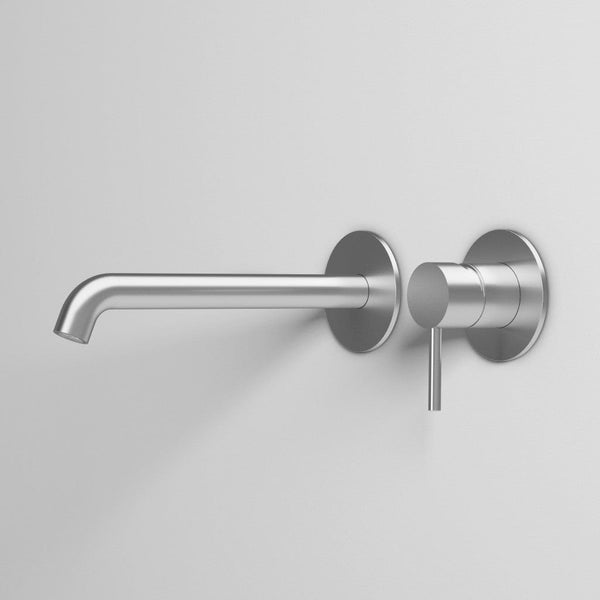 Brushed Steel Basin Wall Mounted Mixer Tap | 34 St John – 34 St John Ltd
