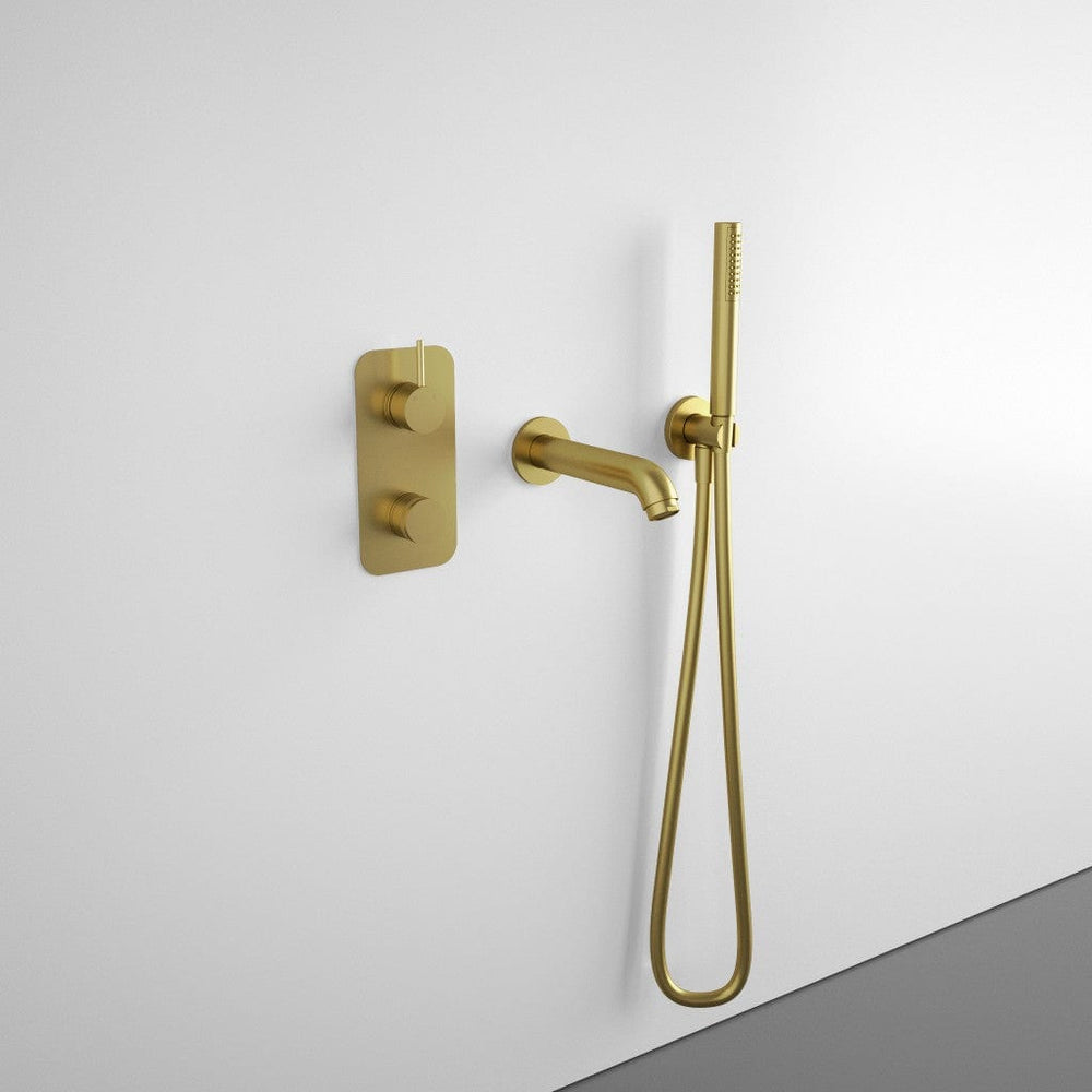 Wall Mounted Bath/Shower Mixer with Spout and Shower Kit | 34 St John ...